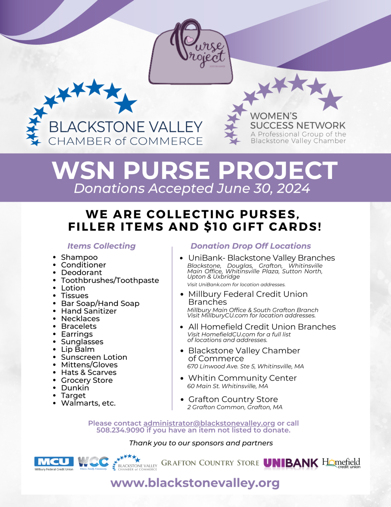 Purse Project - Blackstone Valley Chamber of Commerce