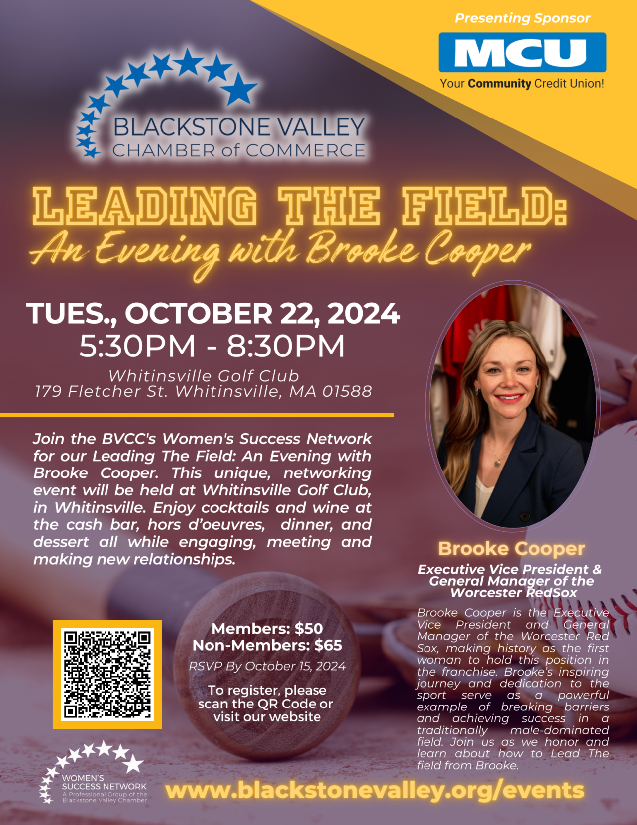 Leading the Field: An Evening with Brooke Cooper - Blackstone Valley ...